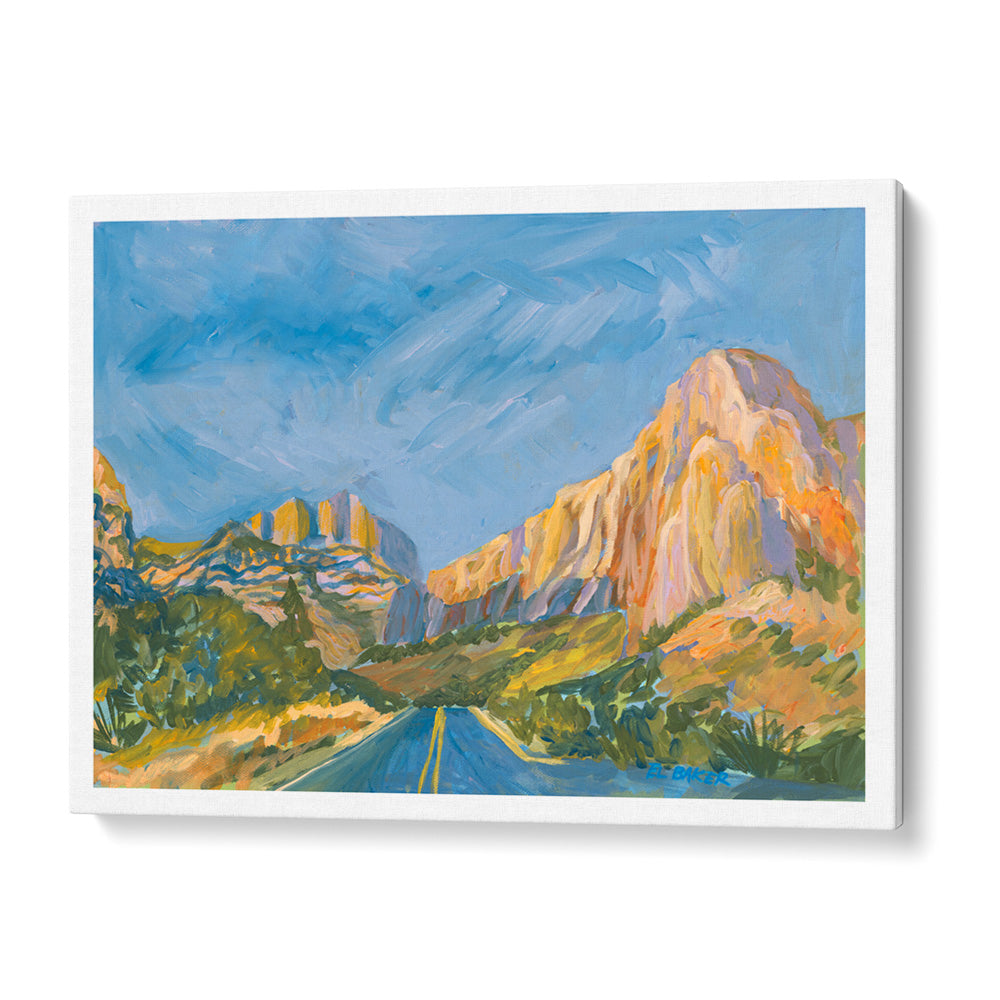 Art By Eleanor Baker Of Landscape With Mountains | Nook At You Prints