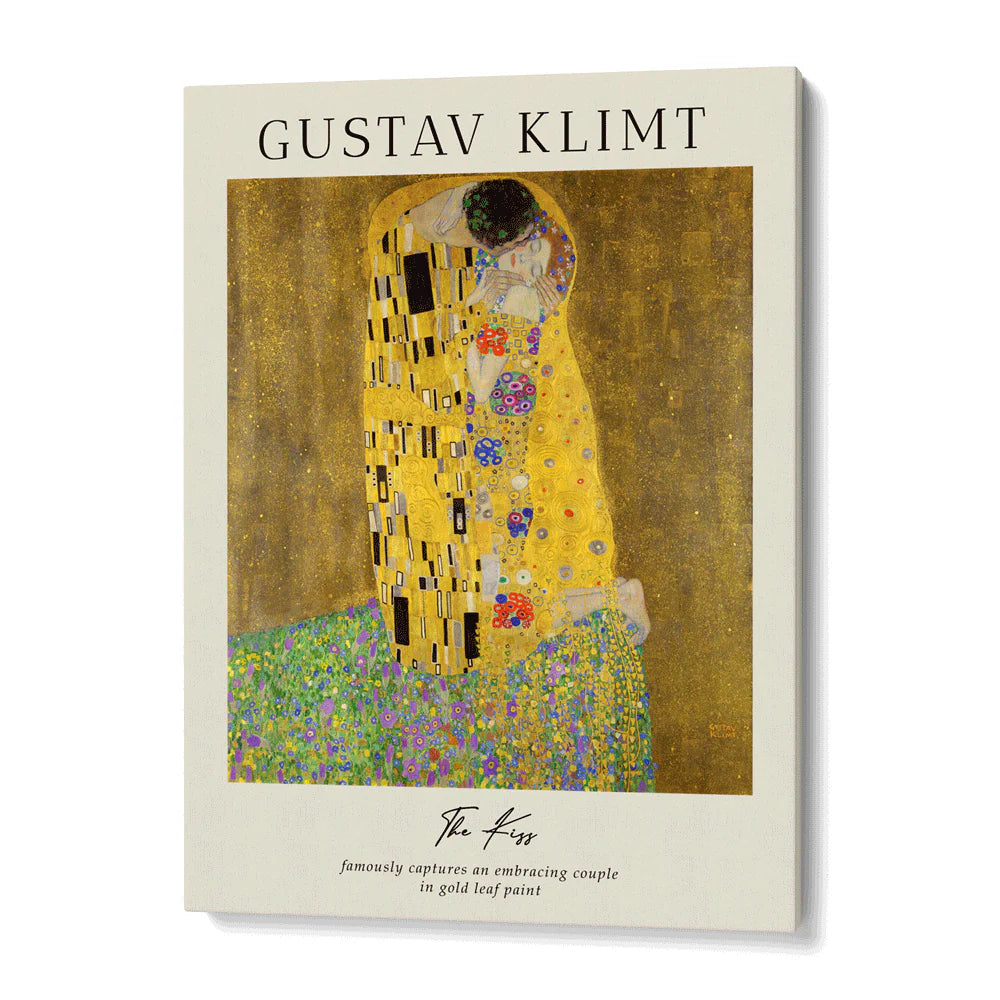 Golden Gallery Wall Set Of 3 | Gustav Klimt Wall Art Set – Nook At You