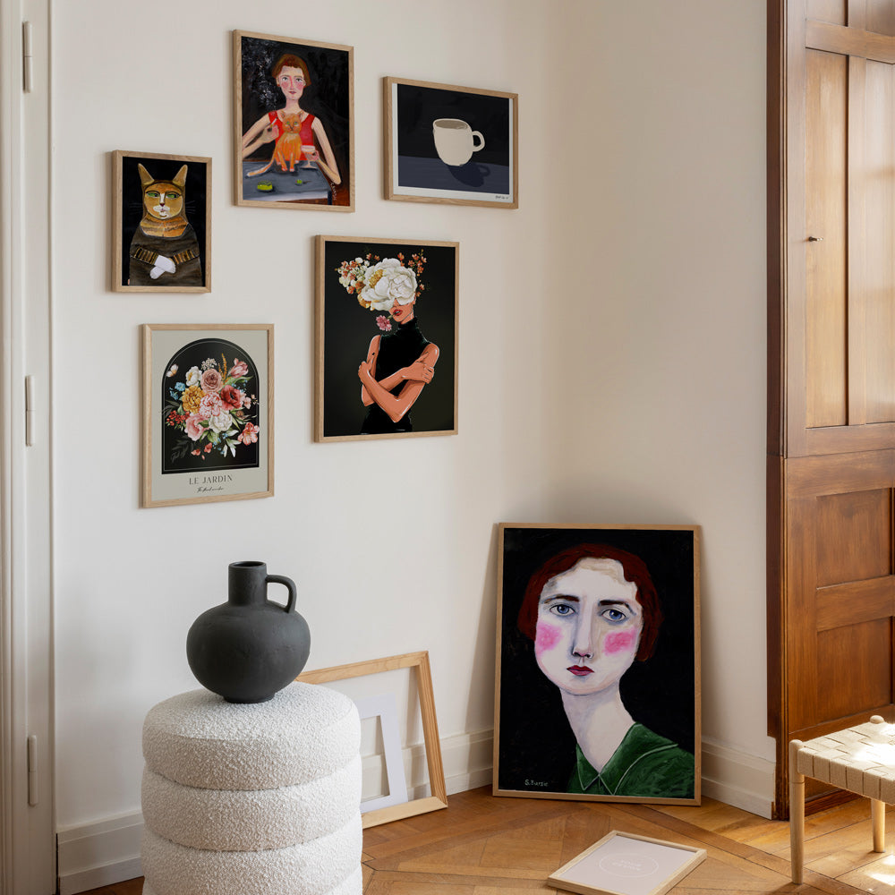 Women Illustration Gallery Wall Set of 6 | Female Wall Art Set – Nook ...