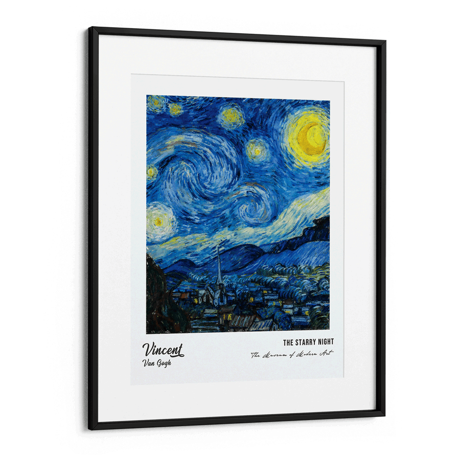 Vincent Van Gogh's Starry Night | Framed Wall Art for Home Decor – Nook ...