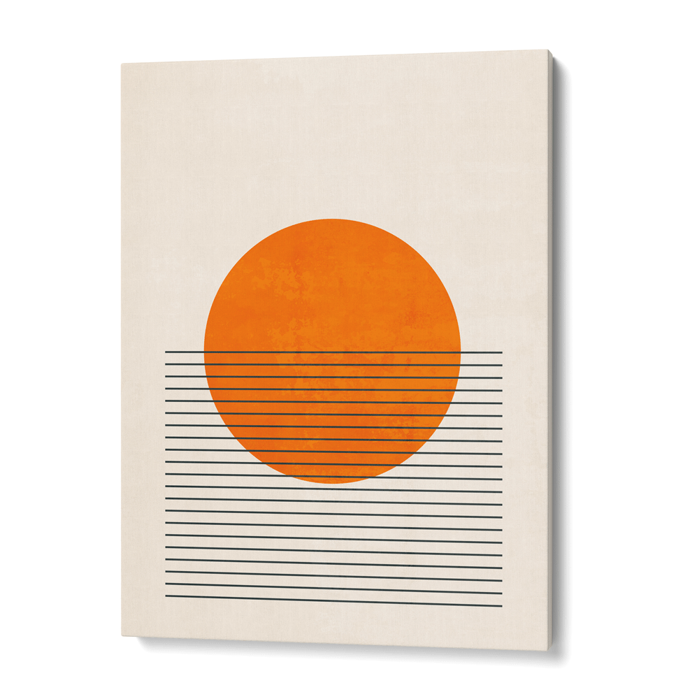 Citrus Colour Block, Burnt Orange Geometric Poster – Nook At You