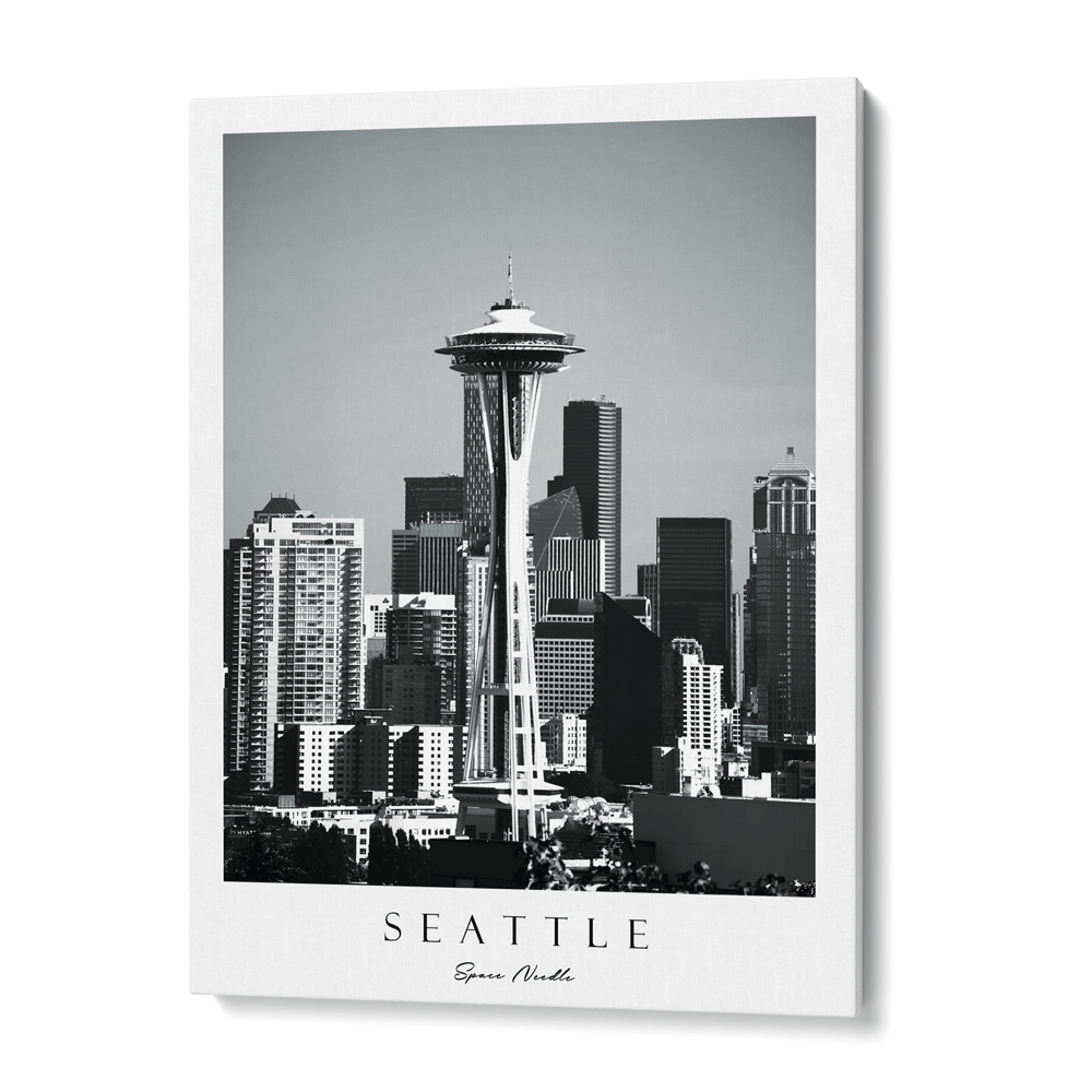 Seattle Monochrome Photo Framed, Modern Framed Photography – Nook At You