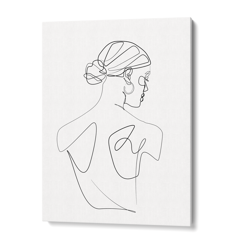 Minimalist Line Art of Woman's Back Wall Print – Nook At You